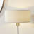 Latitude Run Luci Brass & Black Table Lamp With White Shade - Modern Industrial Style | Wayfair ...
